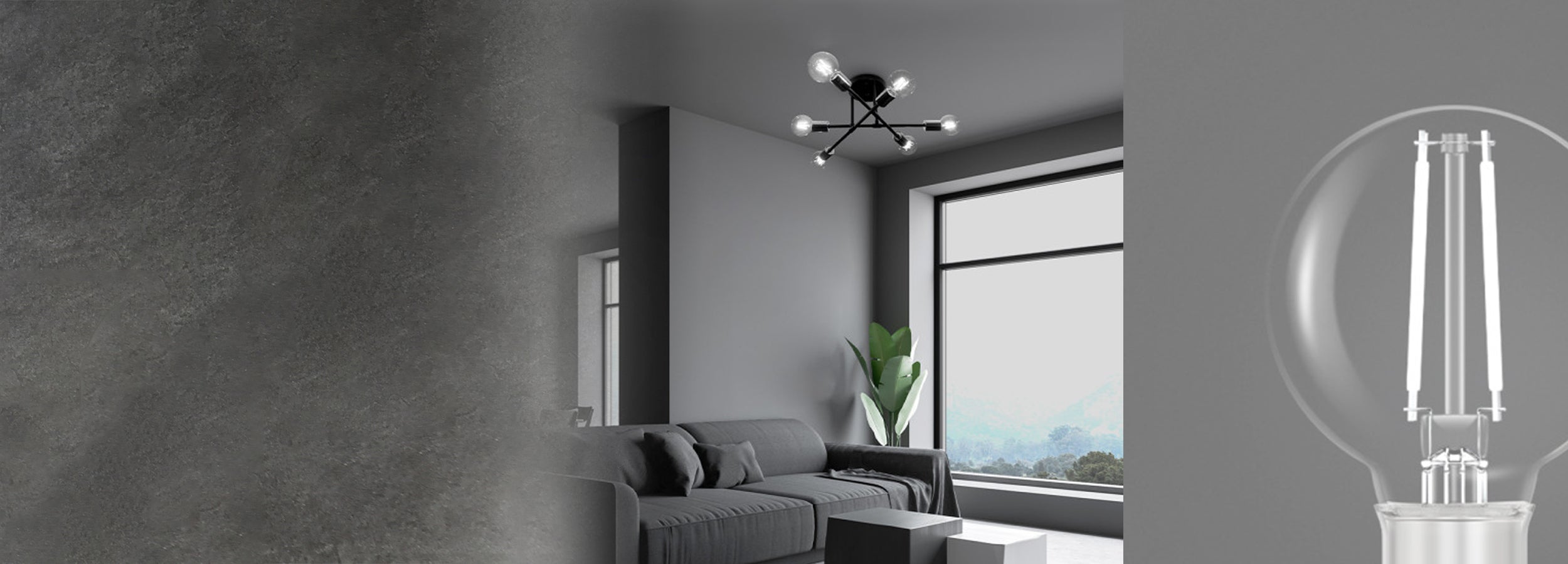 Globe Shaped White Filament LED Light Bulbs - Feit Electric