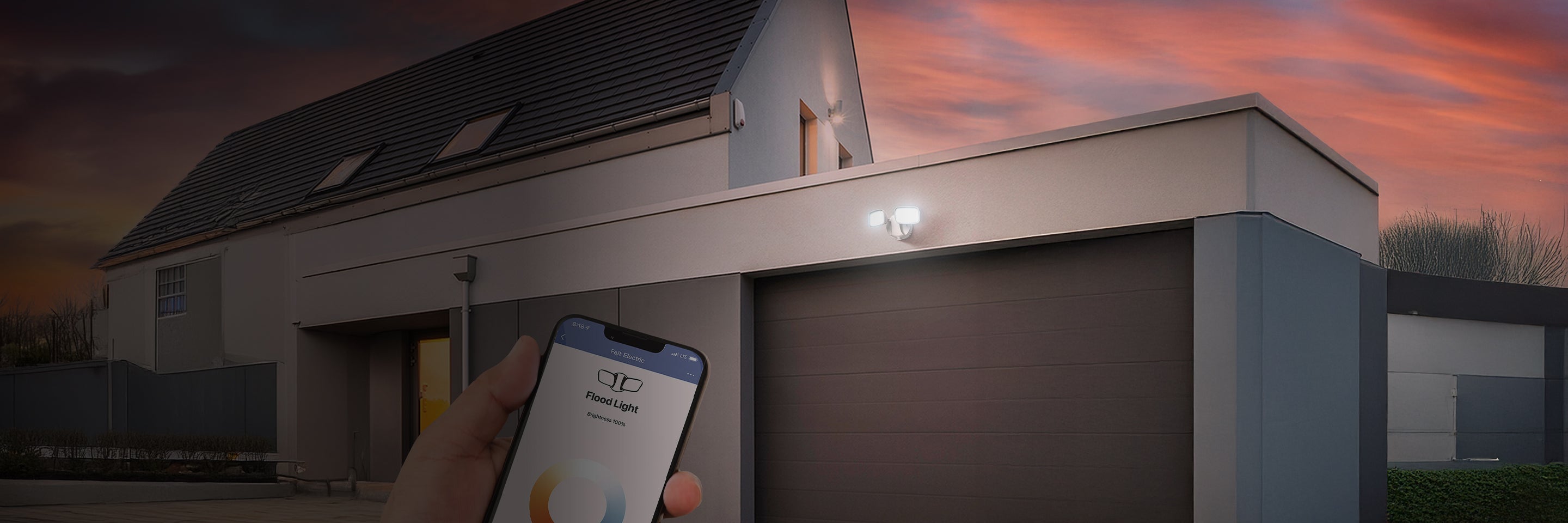 Smart Outdoor Flood Lights - Feit Electric