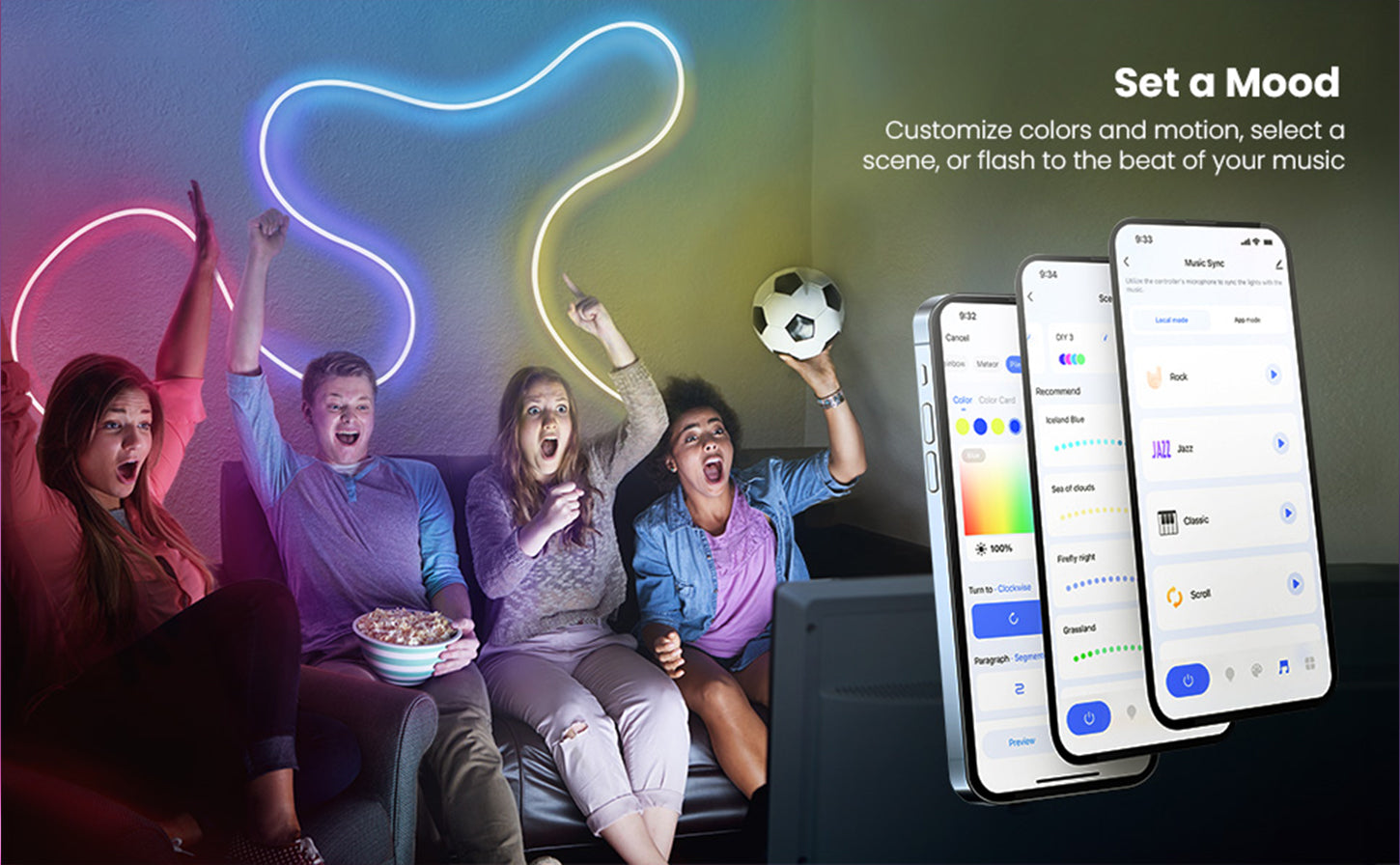 10 ft. Smart Color Neon Flex Rope Light