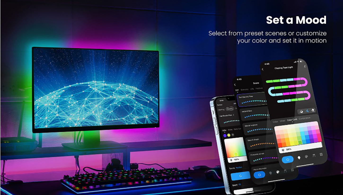 16 ft. Smart Color Chasing Strip Light