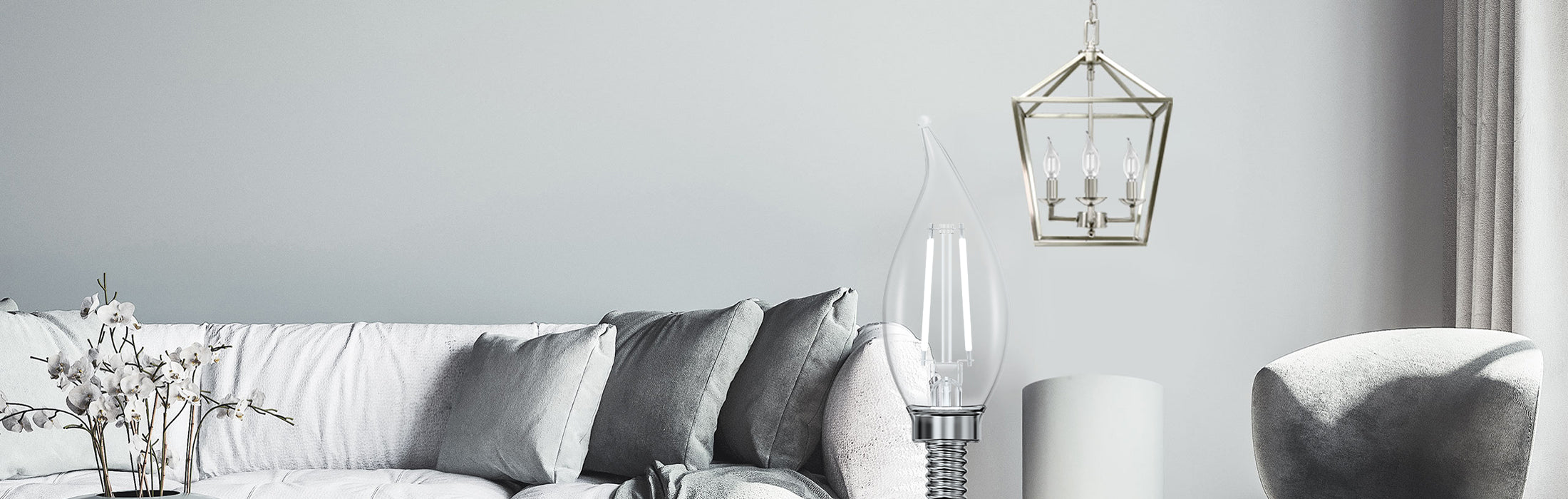 White Filament Lighting - Feit Electric